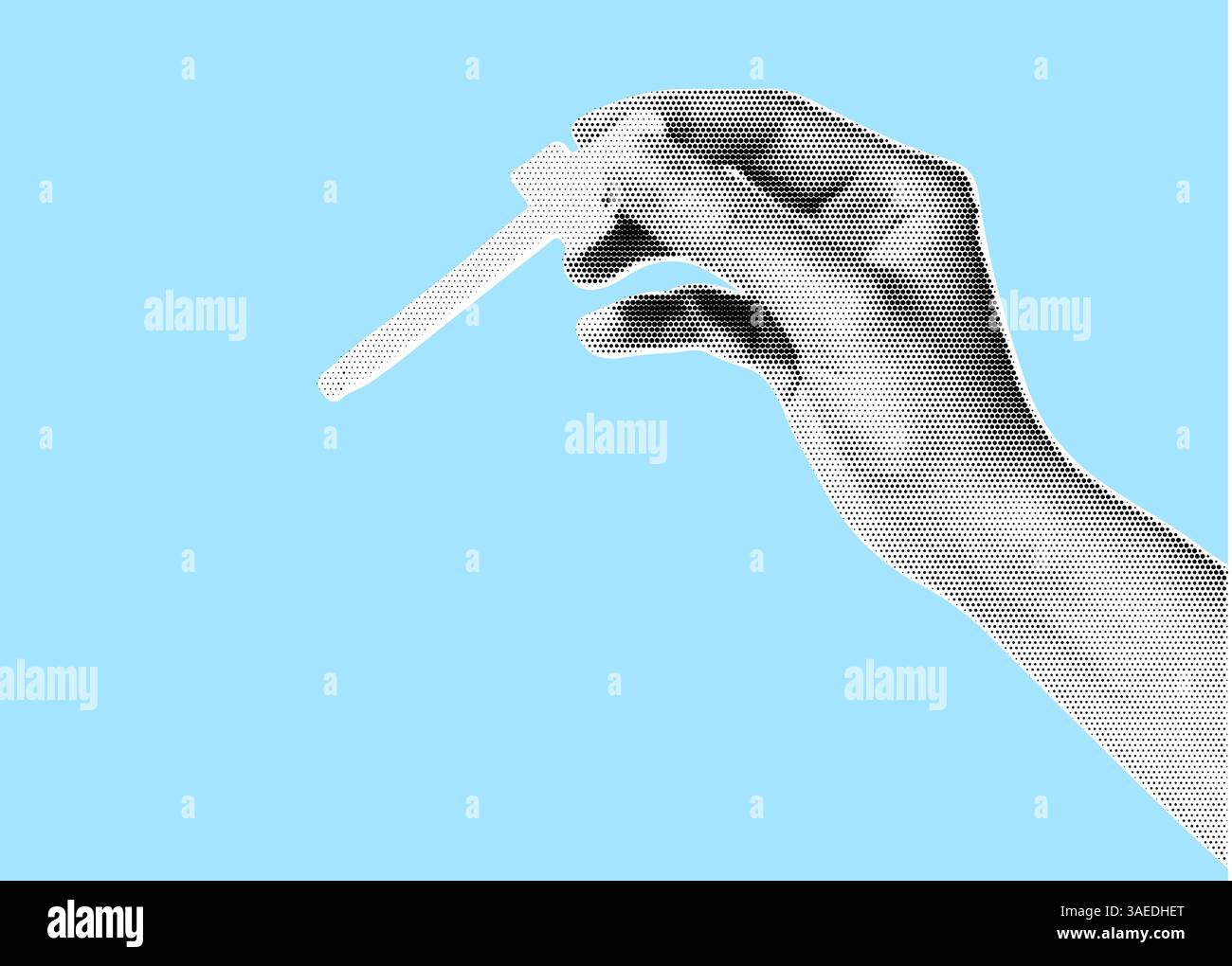 Hand holding pipette Stock Vector Images - Alamy