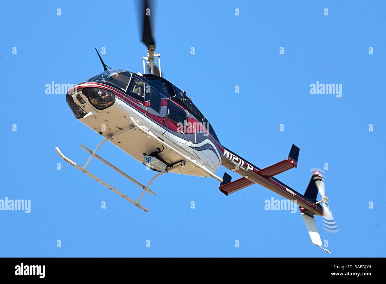 Palm Springs, California, USA. 5th Apr, 2025. A Bell 206L-4 LongRanger ...