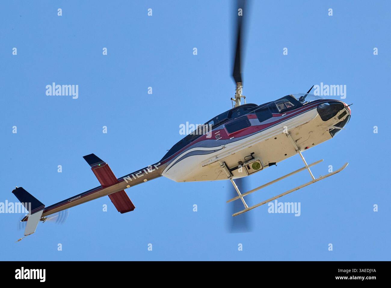 Palm Springs, California, USA. 5th Apr, 2025. A Bell 206L-4 LongRanger ...