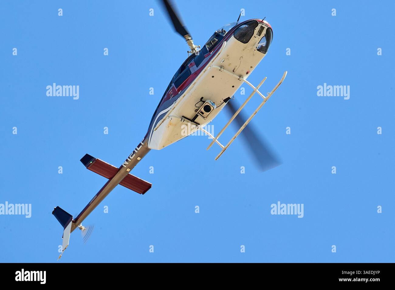 Palm Springs, California, USA. 5th Apr, 2025. A Bell 206L-4 LongRanger ...