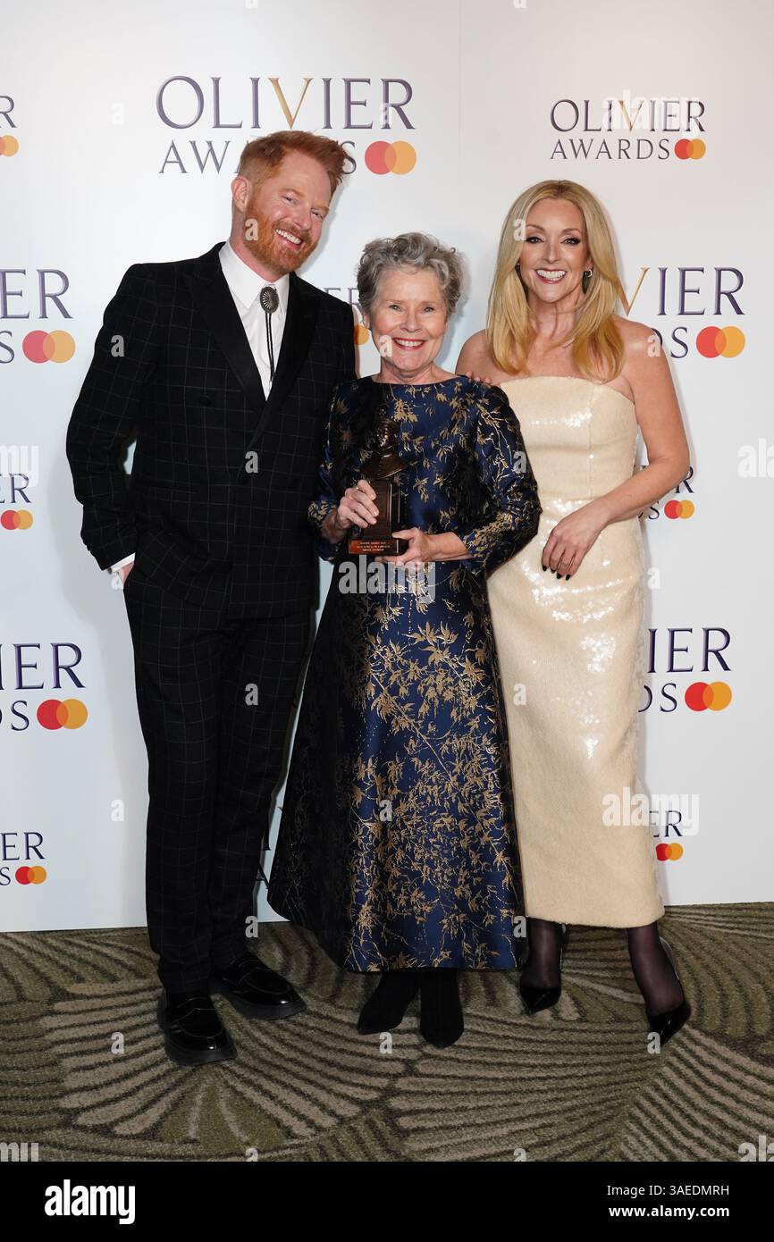 Imelda Staunton, with presenters Jesse Tyler Ferguson and Jane ...