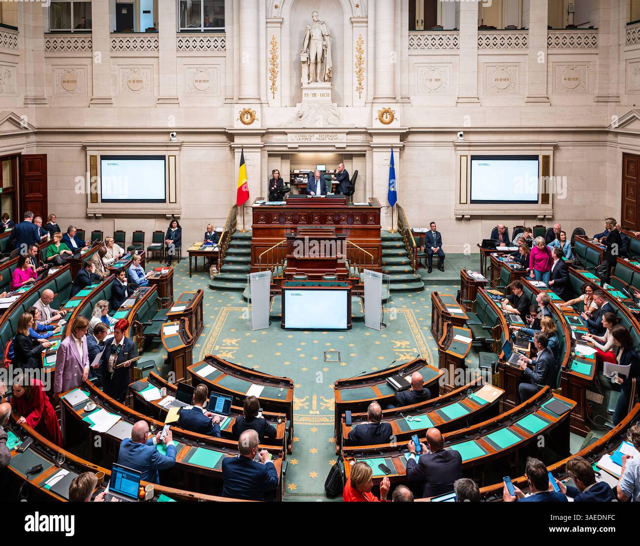 General view of the plenary session of the Chamber at the federal ...