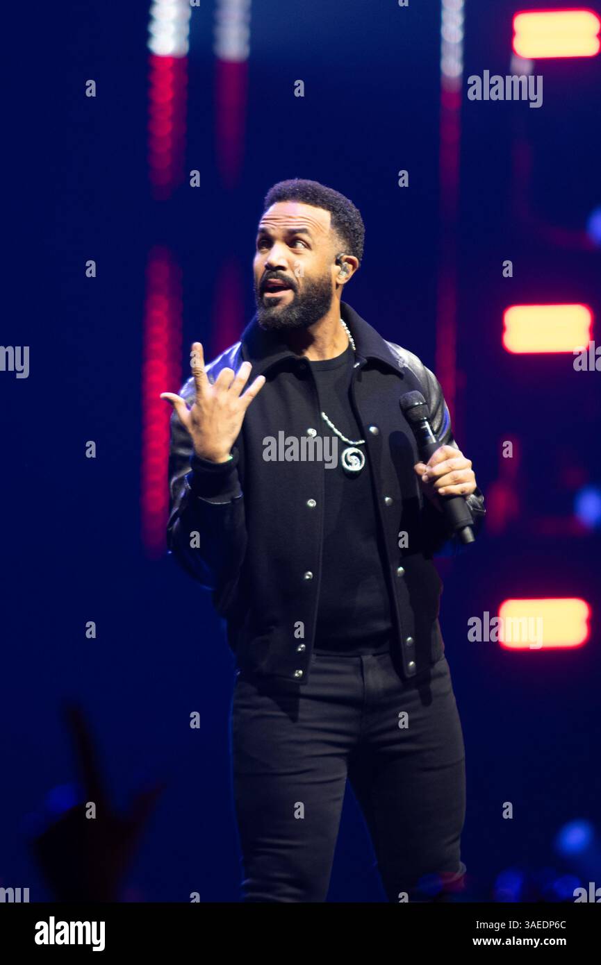 London, United Kingdom. 5th April 2025. Craig David joins Usher on ...