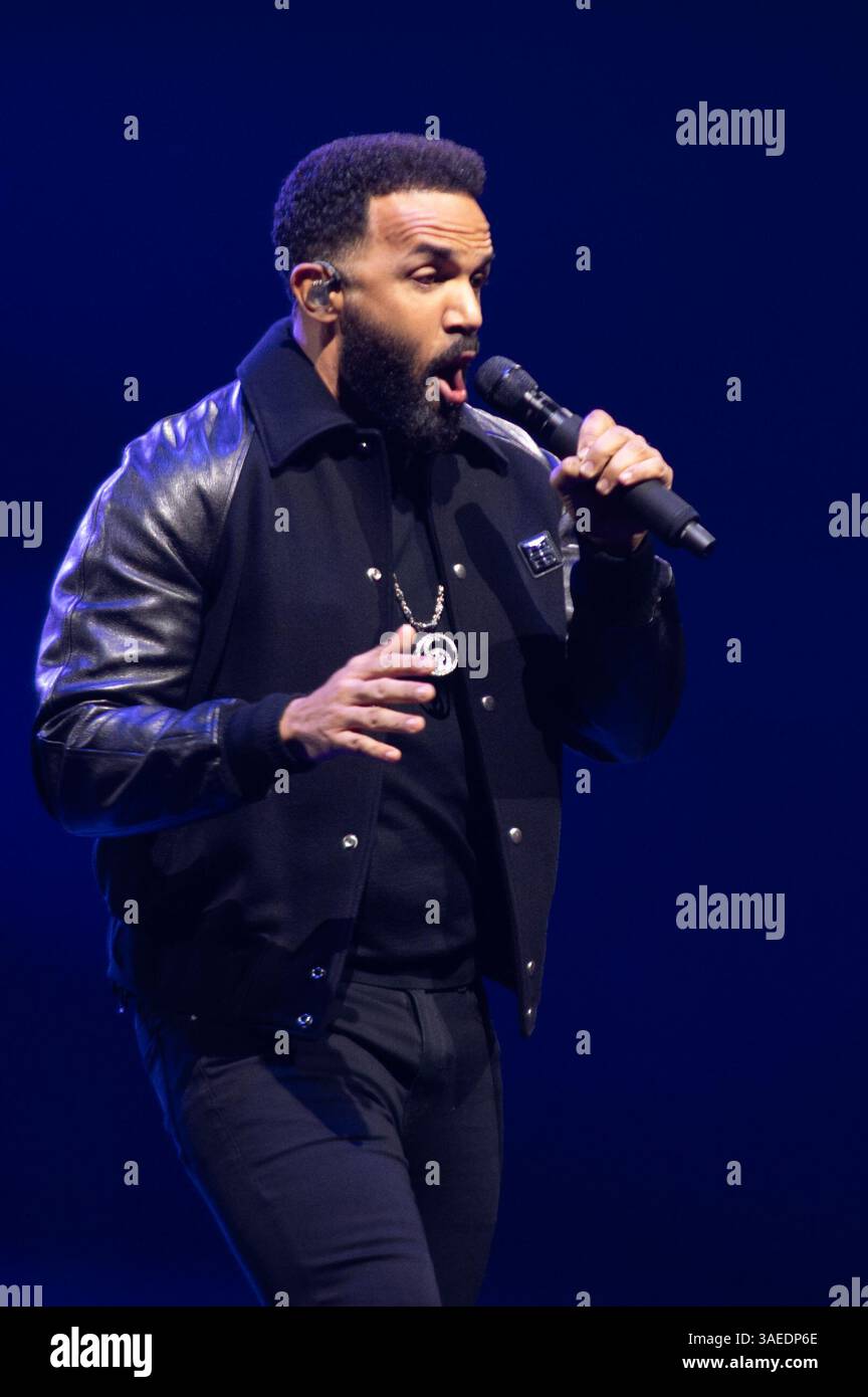 London, United Kingdom. 5th April 2025. Craig David joins Usher on ...