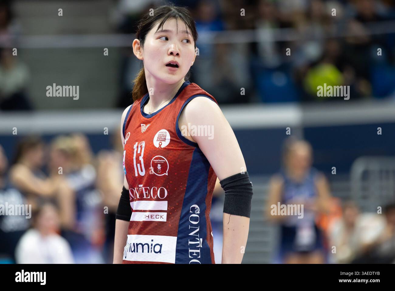 Milan, Italy. 06th Apr, 2025. Satomi Fukudome (Numia VeroVolley Milano ...