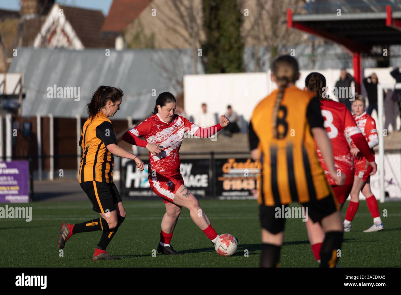 Ramsgate Town FC Women v Folkestone Invicta in the Kent South East ...