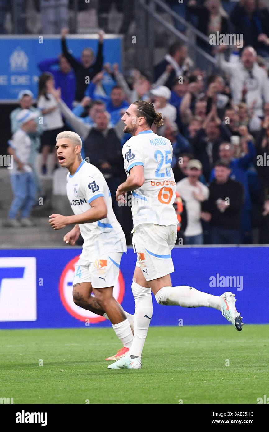 25 Adrien RABIOT (om) during the Ligue 1 McDonald's match between ...