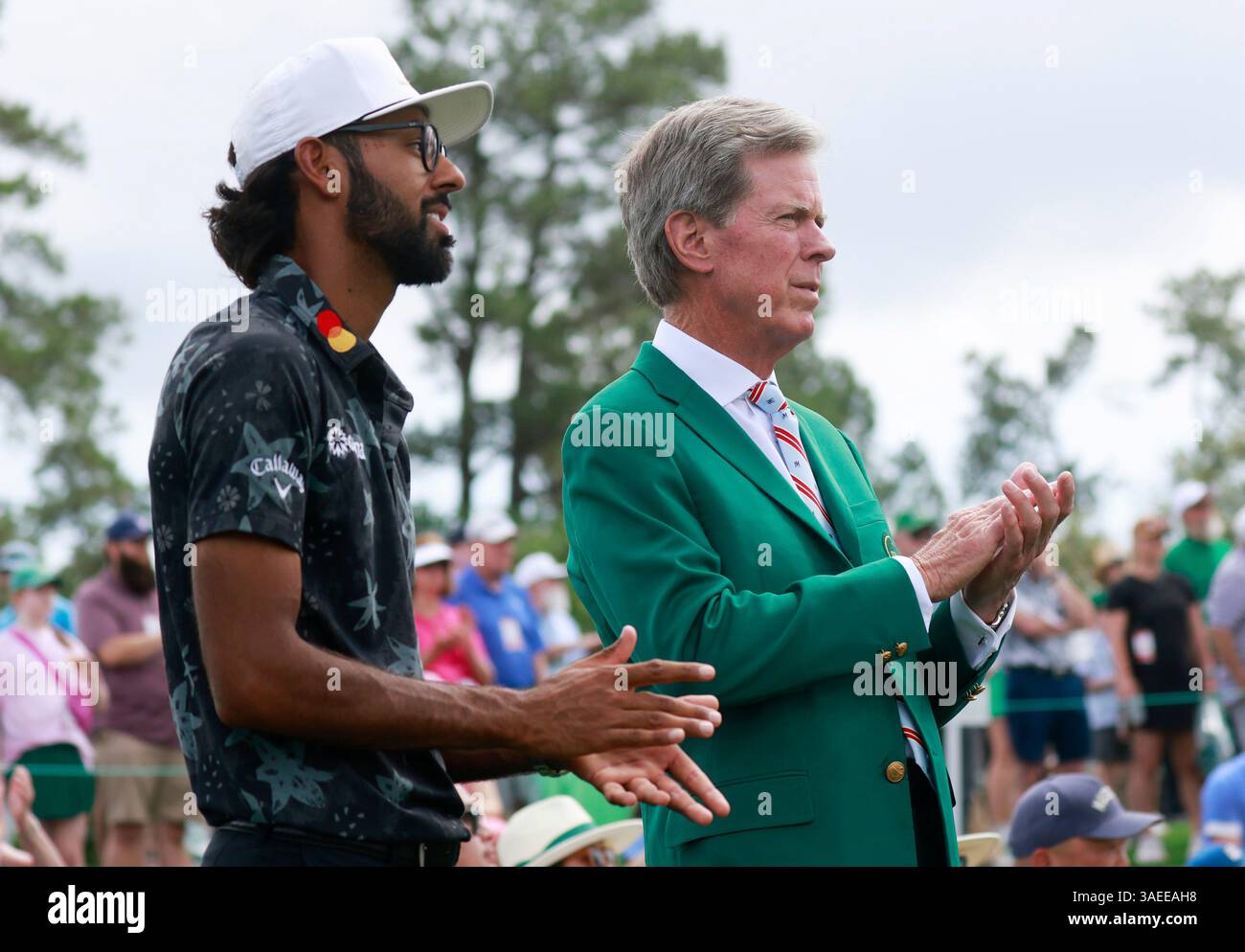 Augusta, United States. 06th Apr, 2025. Akshay Bhatia and Chairperson ...