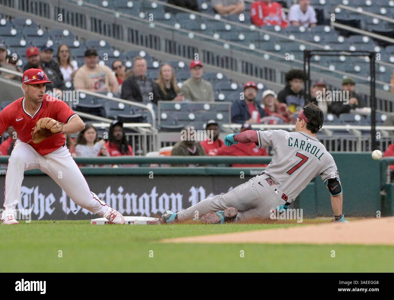 WASHINGTON, DC - APRIL 06: Arizona Diamondbacks right fielder Corbin ...