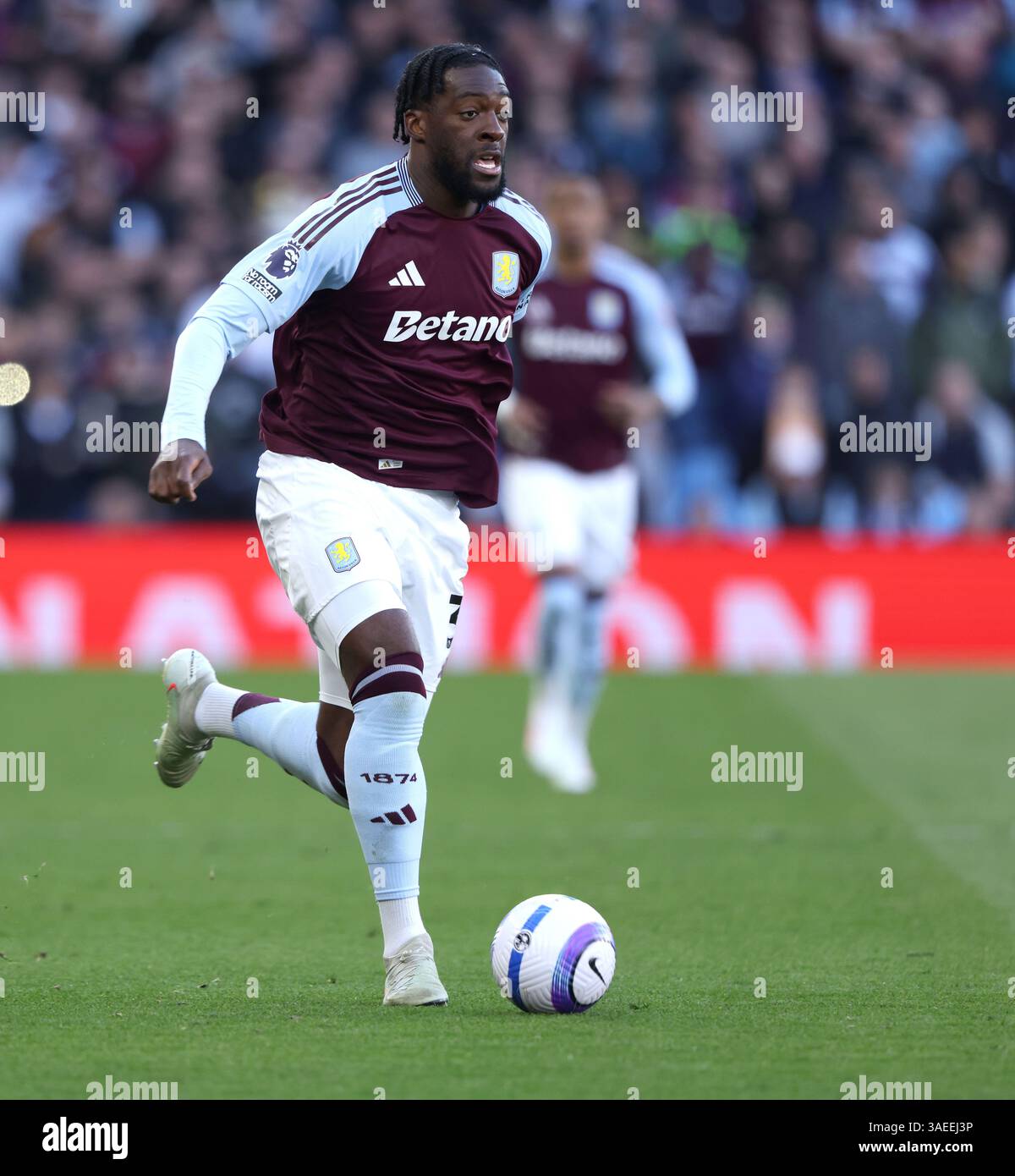 Birmingham, UK. 05th Apr, 2025. Axel Disasi (AV) at the Aston Villa v ...