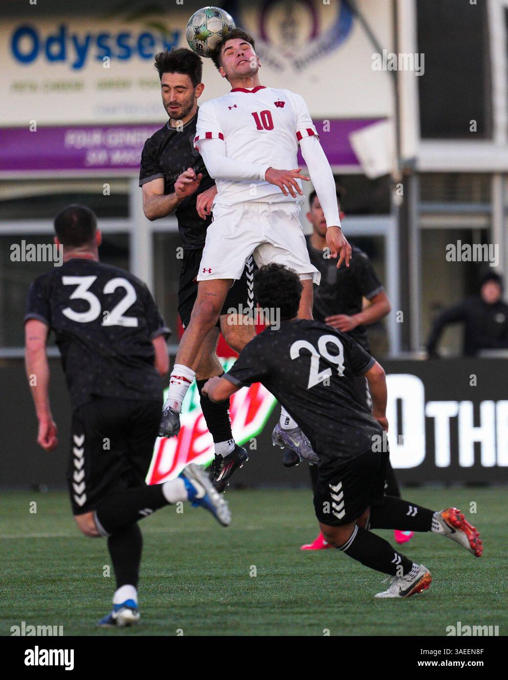Madison, Wisconsin, USA. 5th Apr, 2025. LAURIE BELL of Forward Madison ...