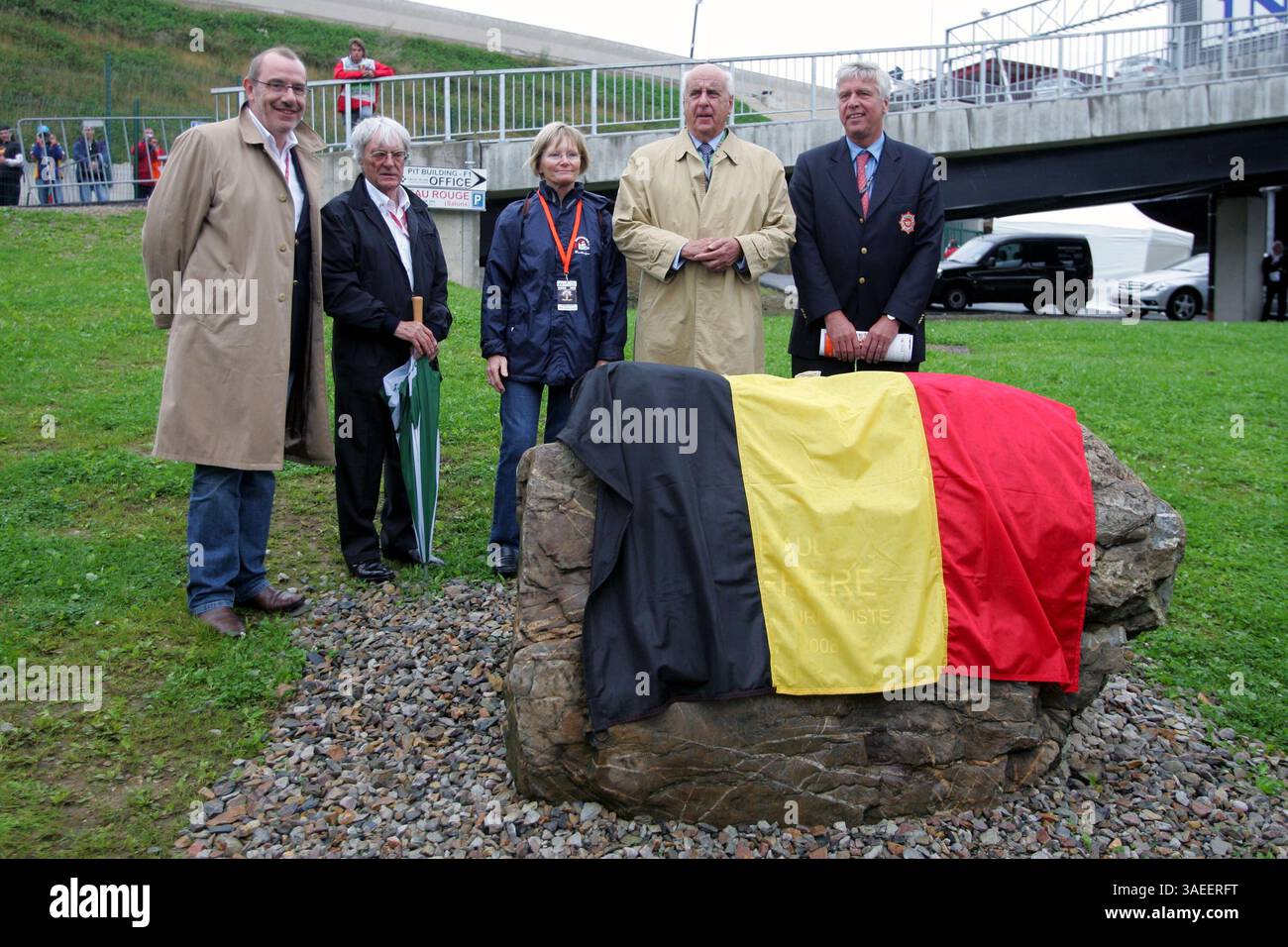 Monument to former driver and journalist Paul Frere is unveiled by ...