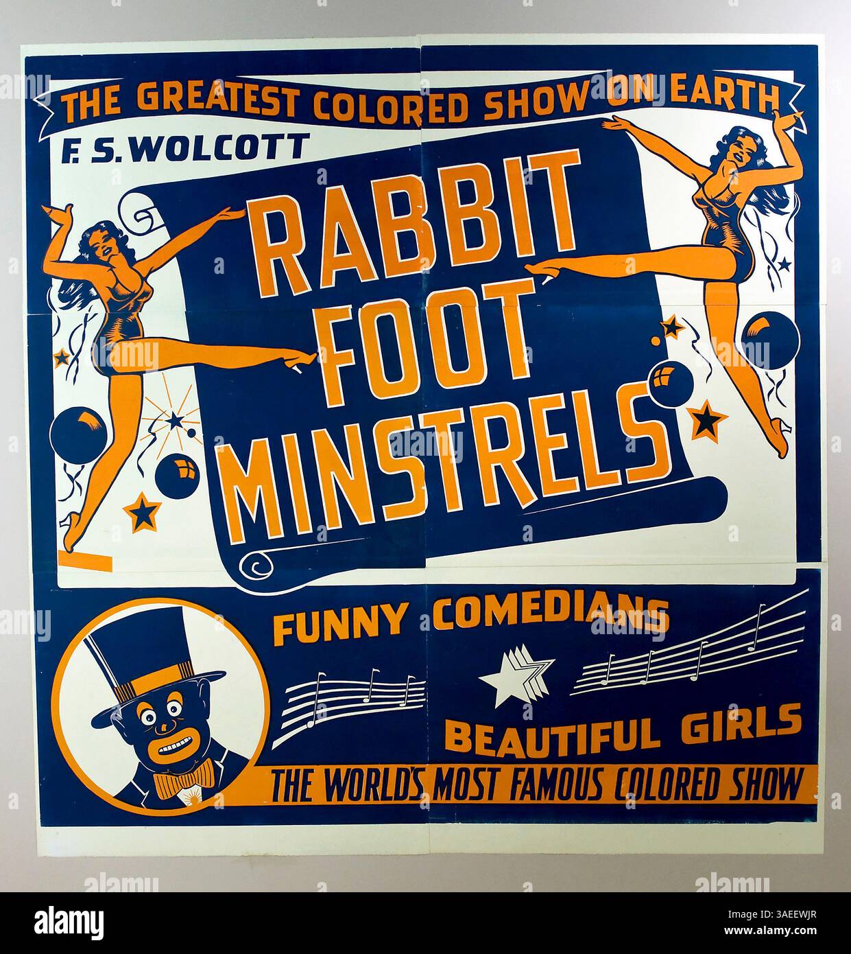 Nov.22, 2011 - Birmingham, Alabama, USA - Poster for a minstrel show on ...