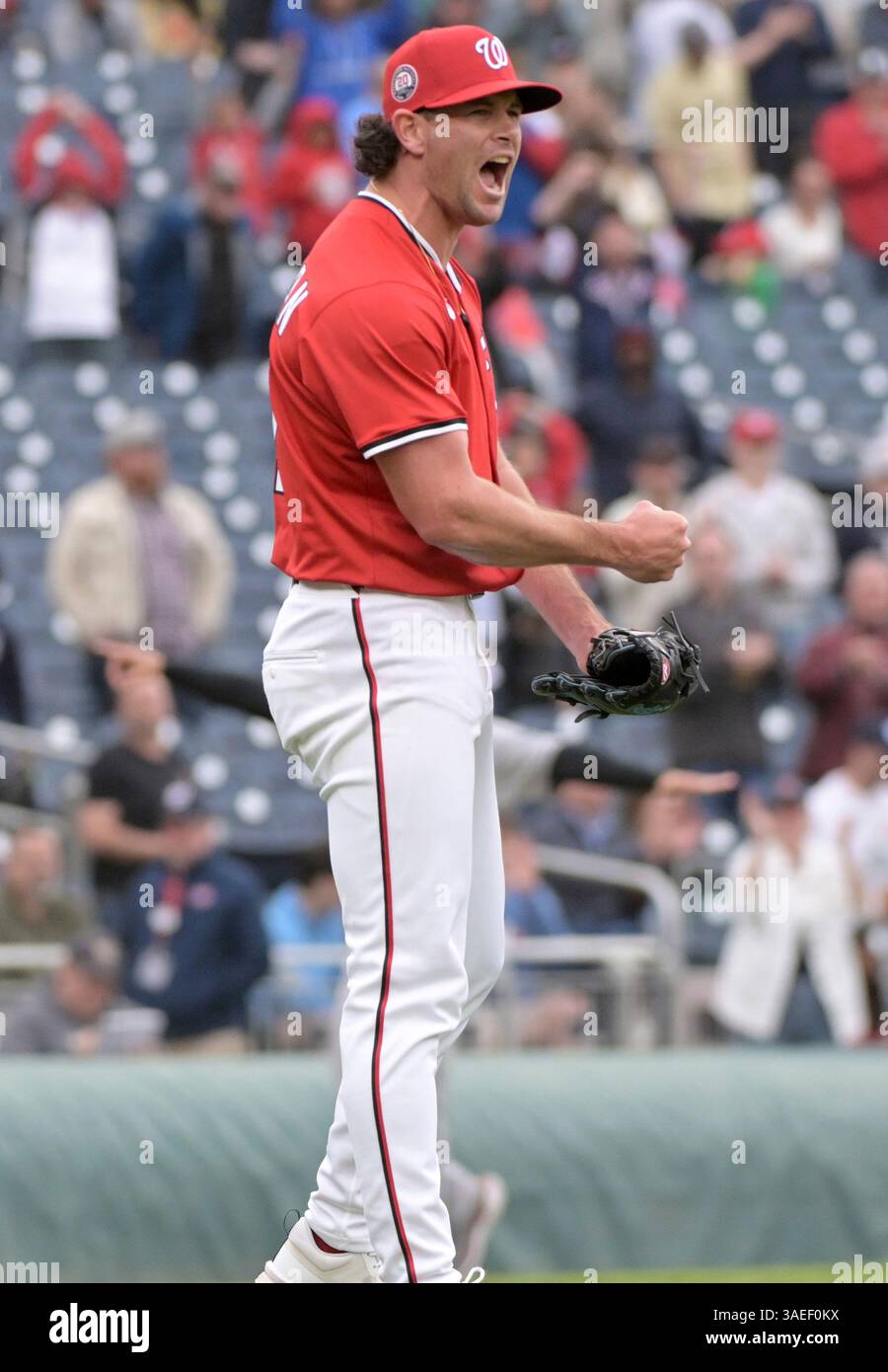 WASHINGTON, DC - APRIL 06: Washington Nationals pitcher Kyle Finnegan ...