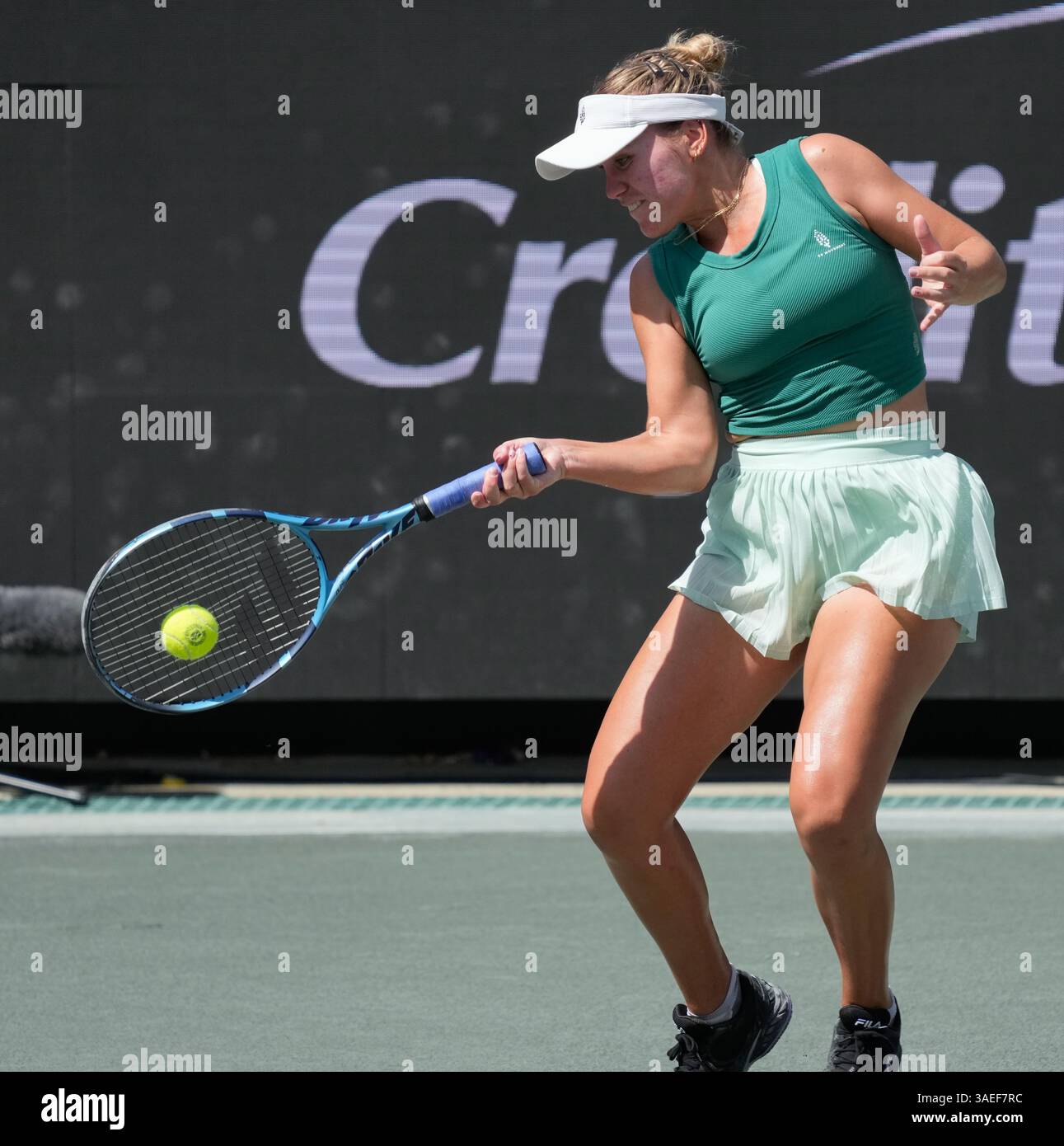 April 6, 2025: Sofia Kenin (USA) loses to Jessica Pegula (USA) 6-3, 7-5 ...