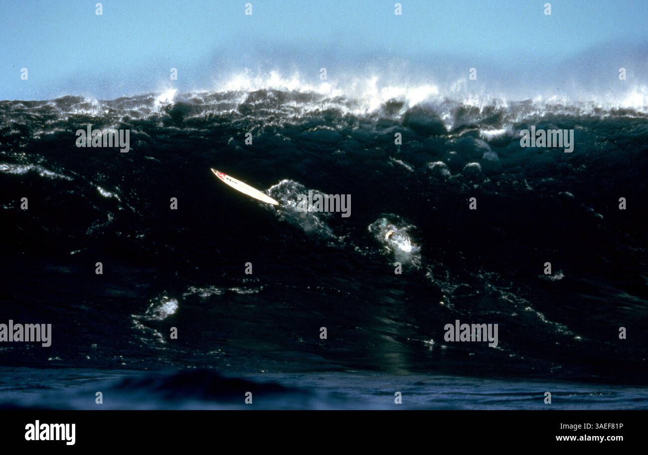 Mar 01, 1995; Baja Norte, Mexico; Pro Surfer DAN MALLOY bails out ...