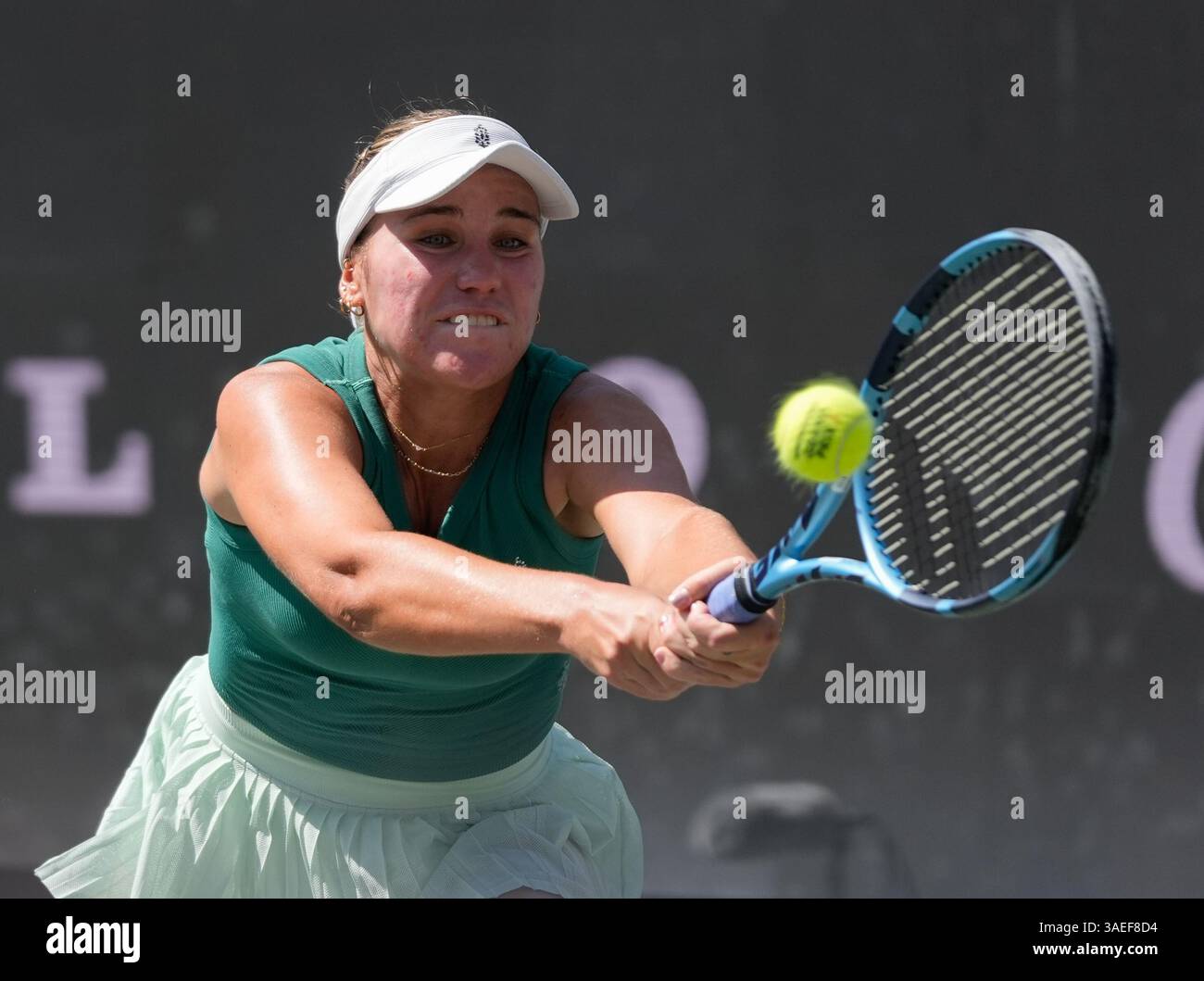 April 6, 2025: Sofia Kenin (USA) loses to Jessica Pegula (USA) 6-3, 7-5 ...