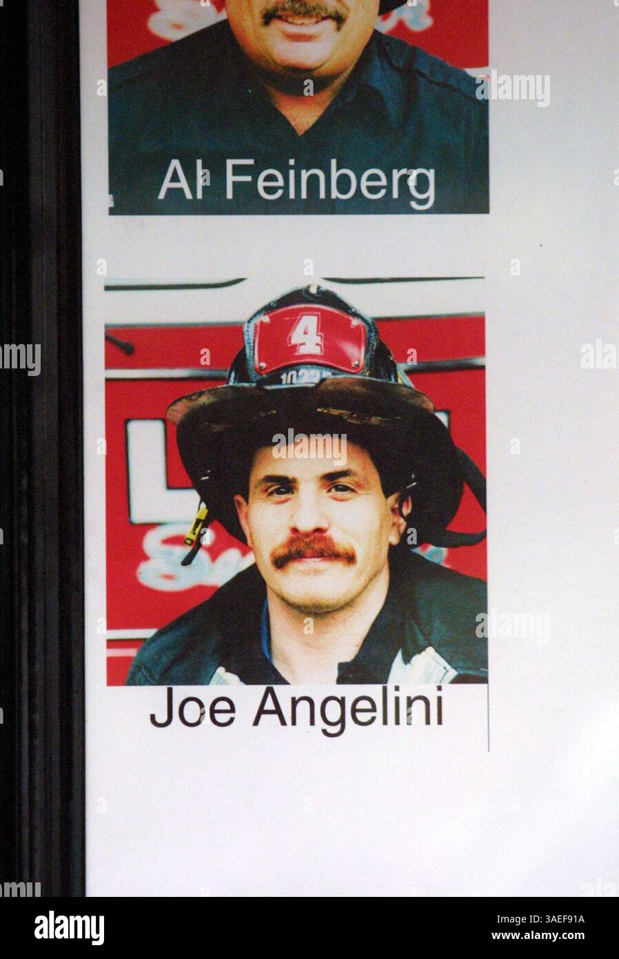 Sep 20, 2001; NY, NY, USA; Firefighter JOE ANGELINI. Engine 54, Ladder ...