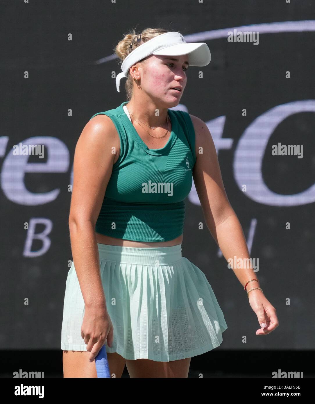 April 6, 2025: Sofia Kenin (USA) loses to Jessica Pegula (USA) 6-3, 7-5 ...