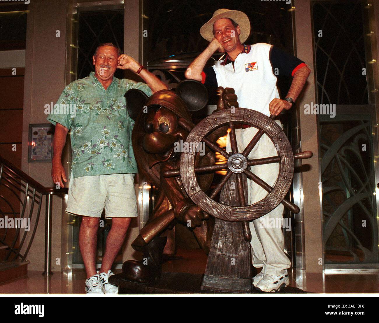 Jul 29, 1998; Florida, USA; ROY DISNEY (L) & MICHAEL EISNER share the ...