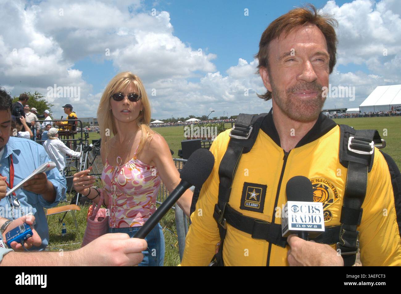 Jun 13, 2004; College Station, TX, USA; A smiling CHUCK NORRIS in his ...