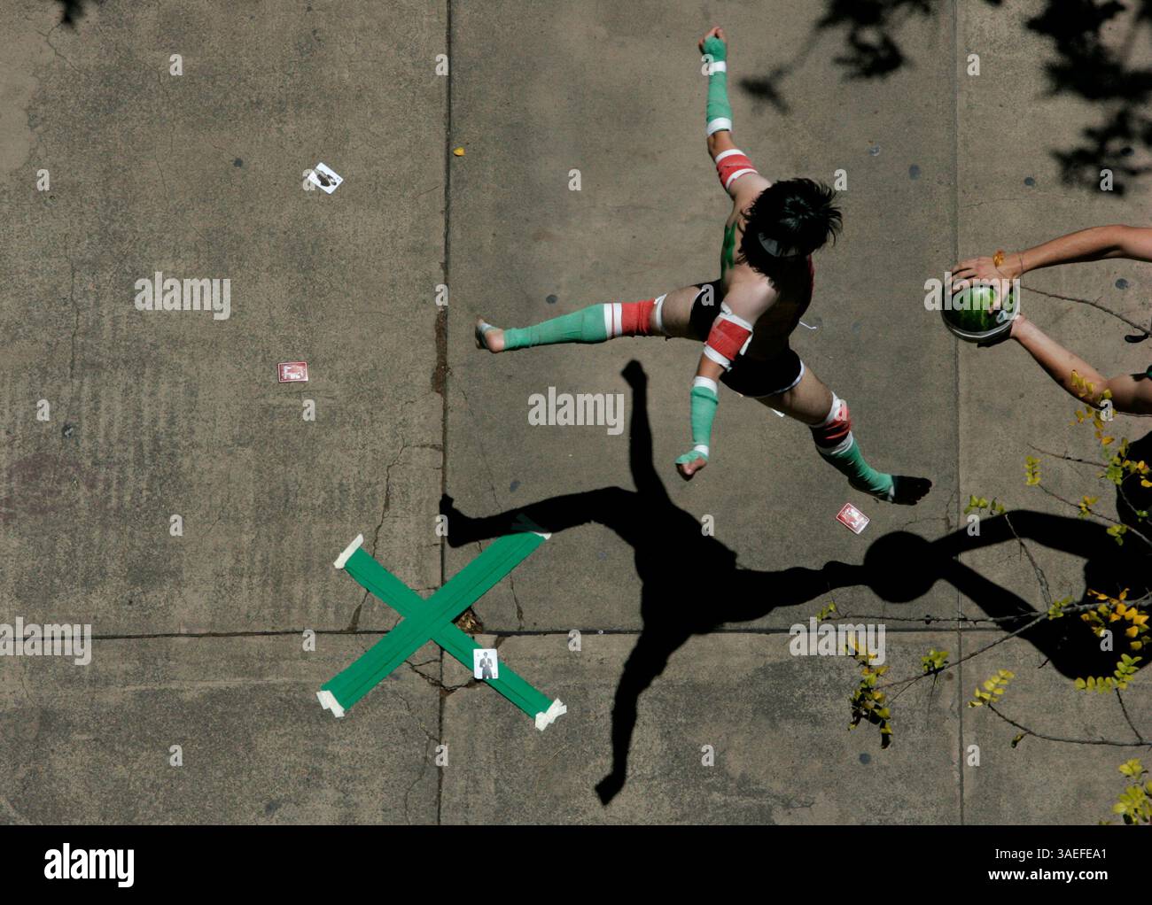 Smashing watermelon hi-res stock photography and images - Alamy