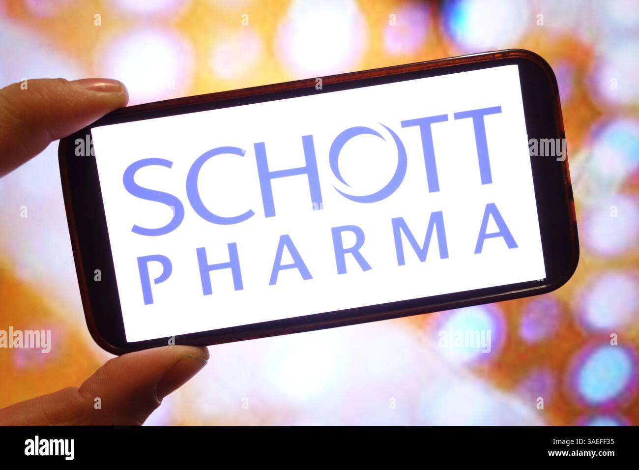 Poland. 6th Apr, 2025. In this photo illustration, the SCHOTT Pharma ...