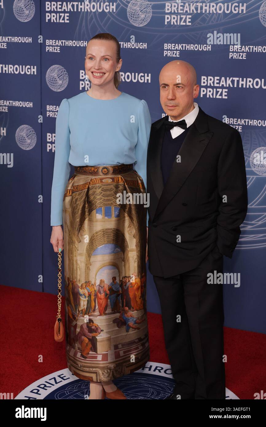 Julia Milner, Yuri Milner attend the 11th Breakthrough Prize Ceremony ...