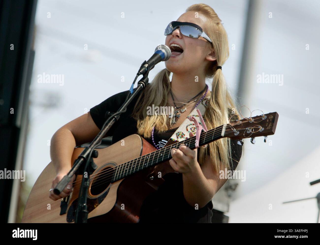 August 17, 2008, San Diego, California, USA Young singer JORDAN REIMER ...