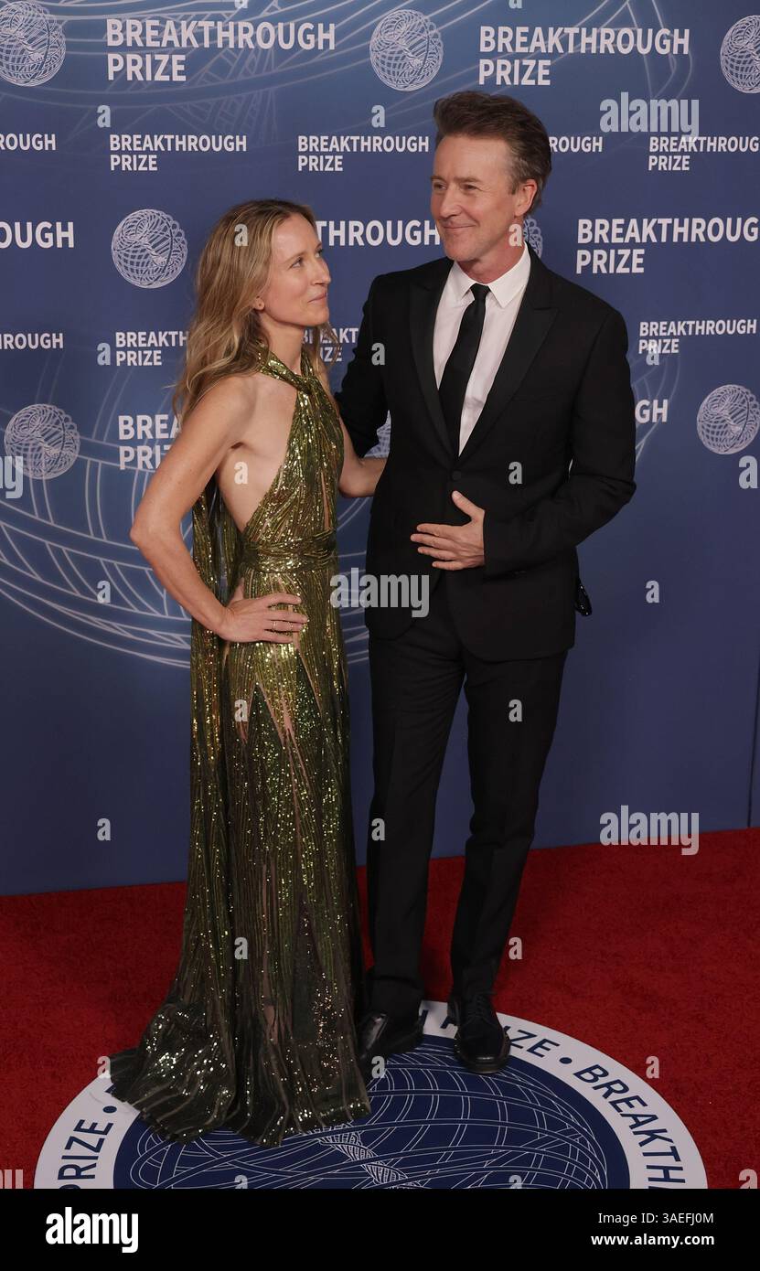 Shauna Robertson, Edward Norton attend the 11th Breakthrough Prize ...