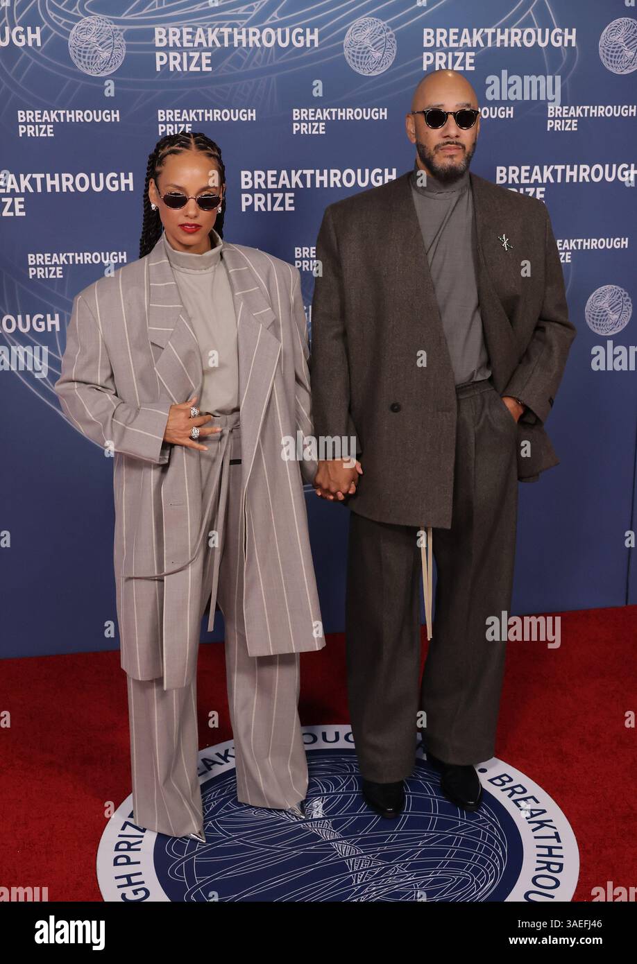 Santa Monica, USA. 06th Apr, 2025. Alicia Keys, Swizz Beatz attend the ...
