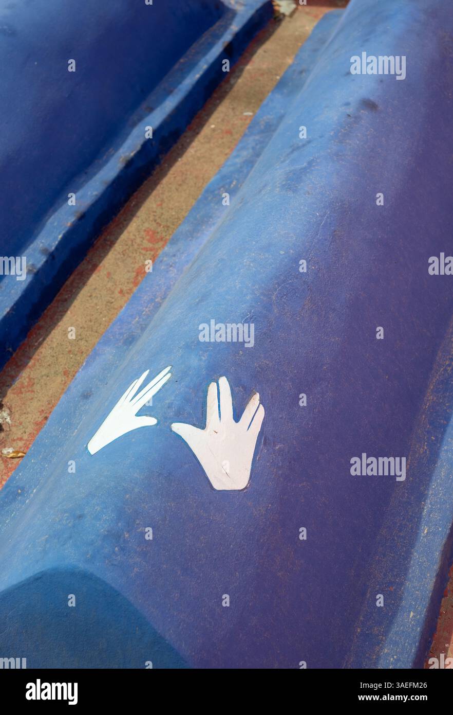 Blue Cohen gravestones with hand symbol, at the Miara Cemetery in the ...
