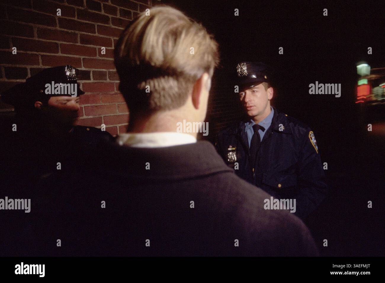 Dec 01, 1996; New York, NY, USA; Officer from the NYPD Internal Affairs ...