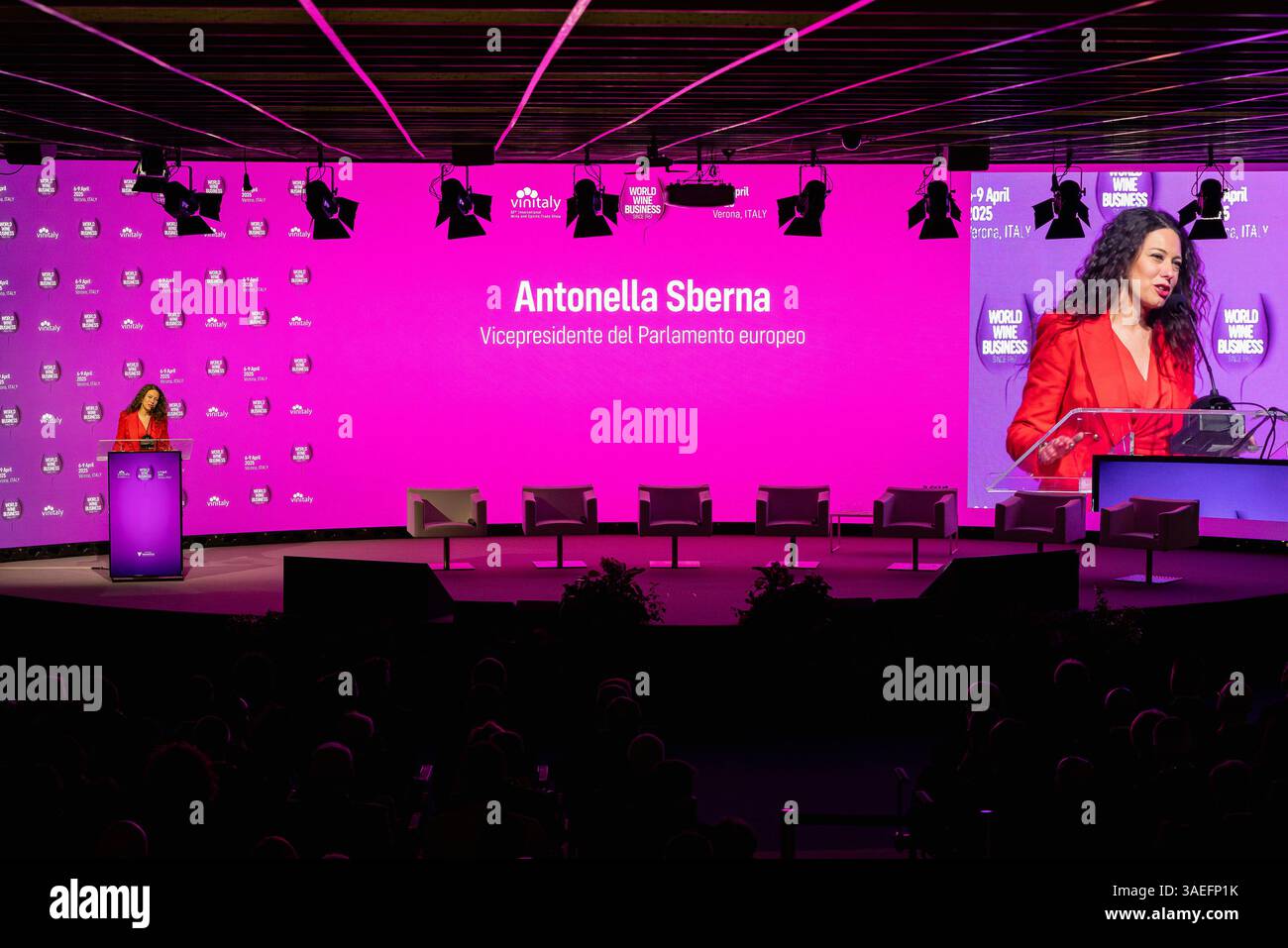 Vice-President of the European Parliament Antonella Sberna at opening ...
