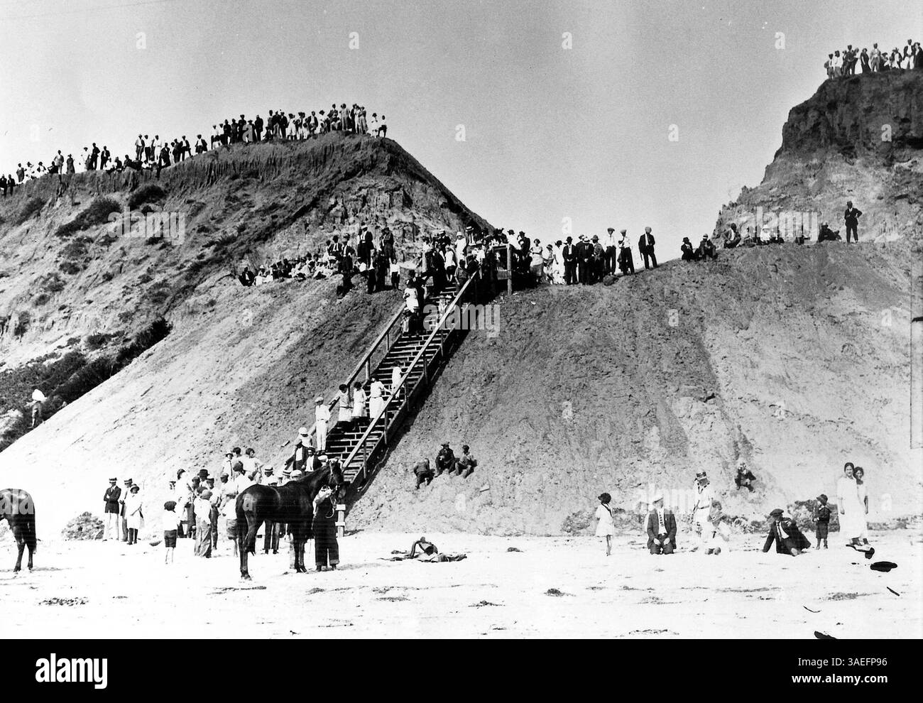 HISTORICAL PHOTO OF FLETCHER COVE BEACH in Solana Beach-- Photo taken ...