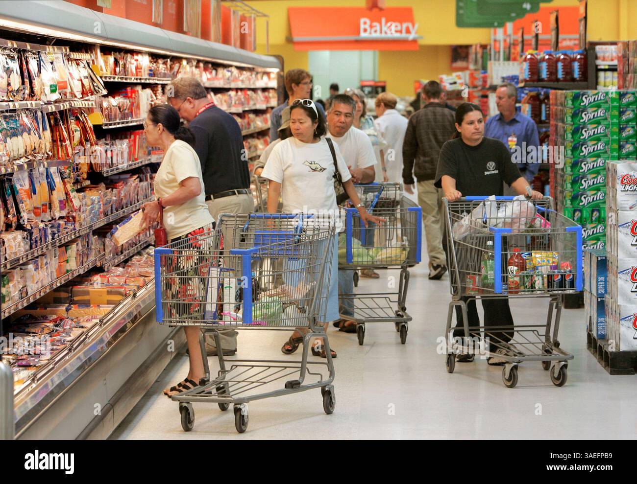 July 29, 2009, Oceanside, CA, U.S.A. Grand Opening of new WalMart ...