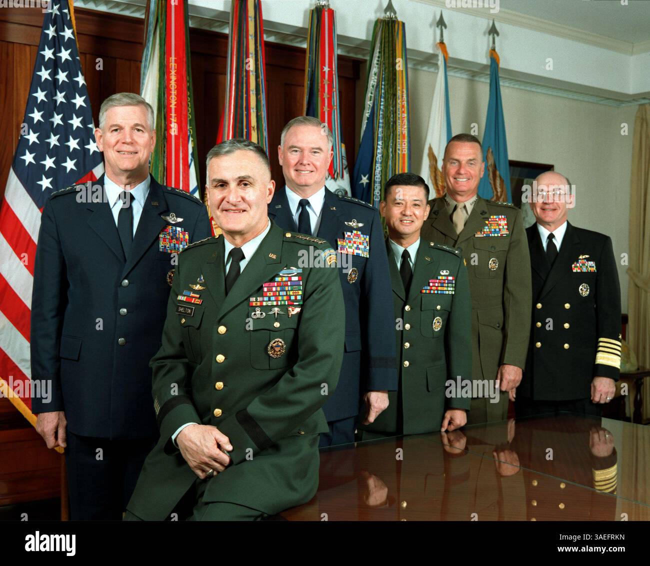 Jan 11, 2000; Arlington, Virginia, USA; The Joint Chiefs of Staff ...