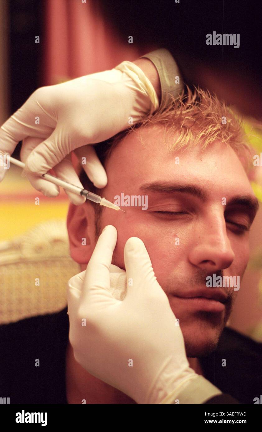 Apr 17, 2002; NYC, NY, USA; IAN CRAWFORD, a New York stylist, receives ...