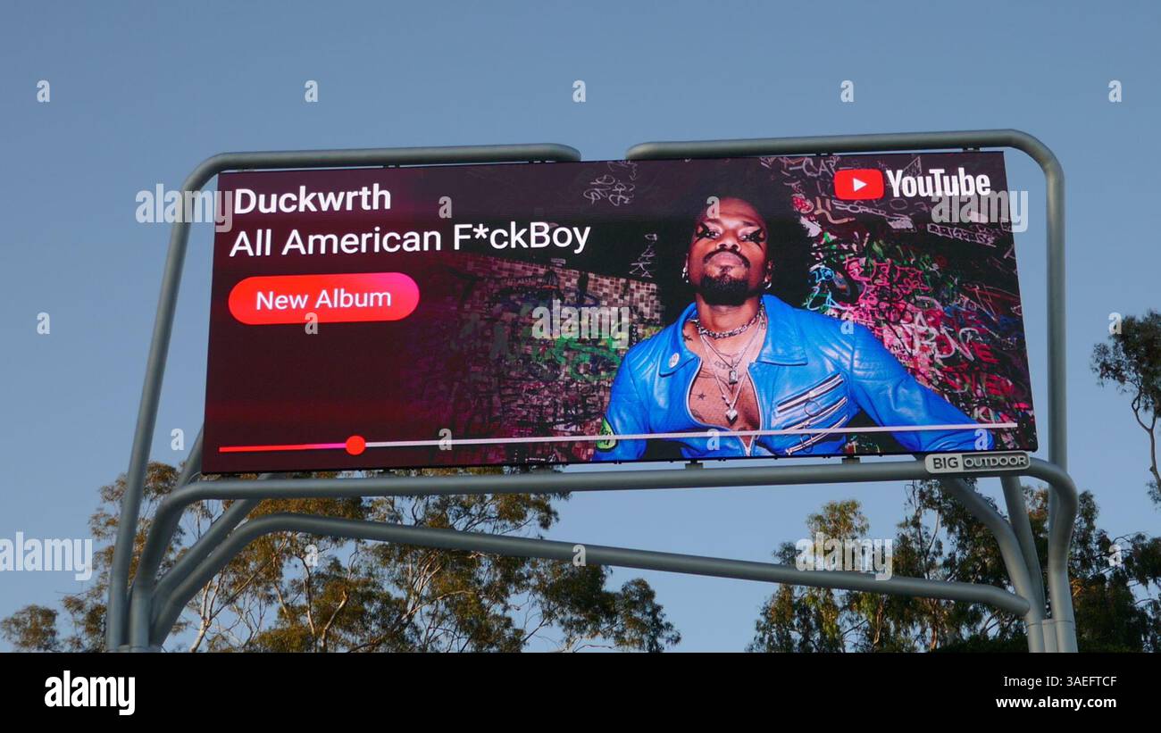 Los Angeles, California, USA 4th April 2025 Duckwrth All American F*ckboy YouTube New Album ...
