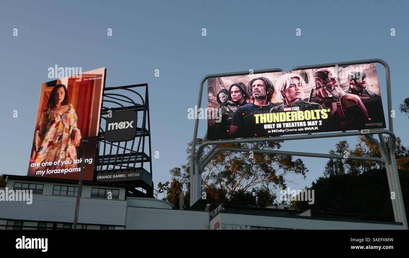 Los Angeles, California, USA 4th April 2025 The White Lotus Billboard ...