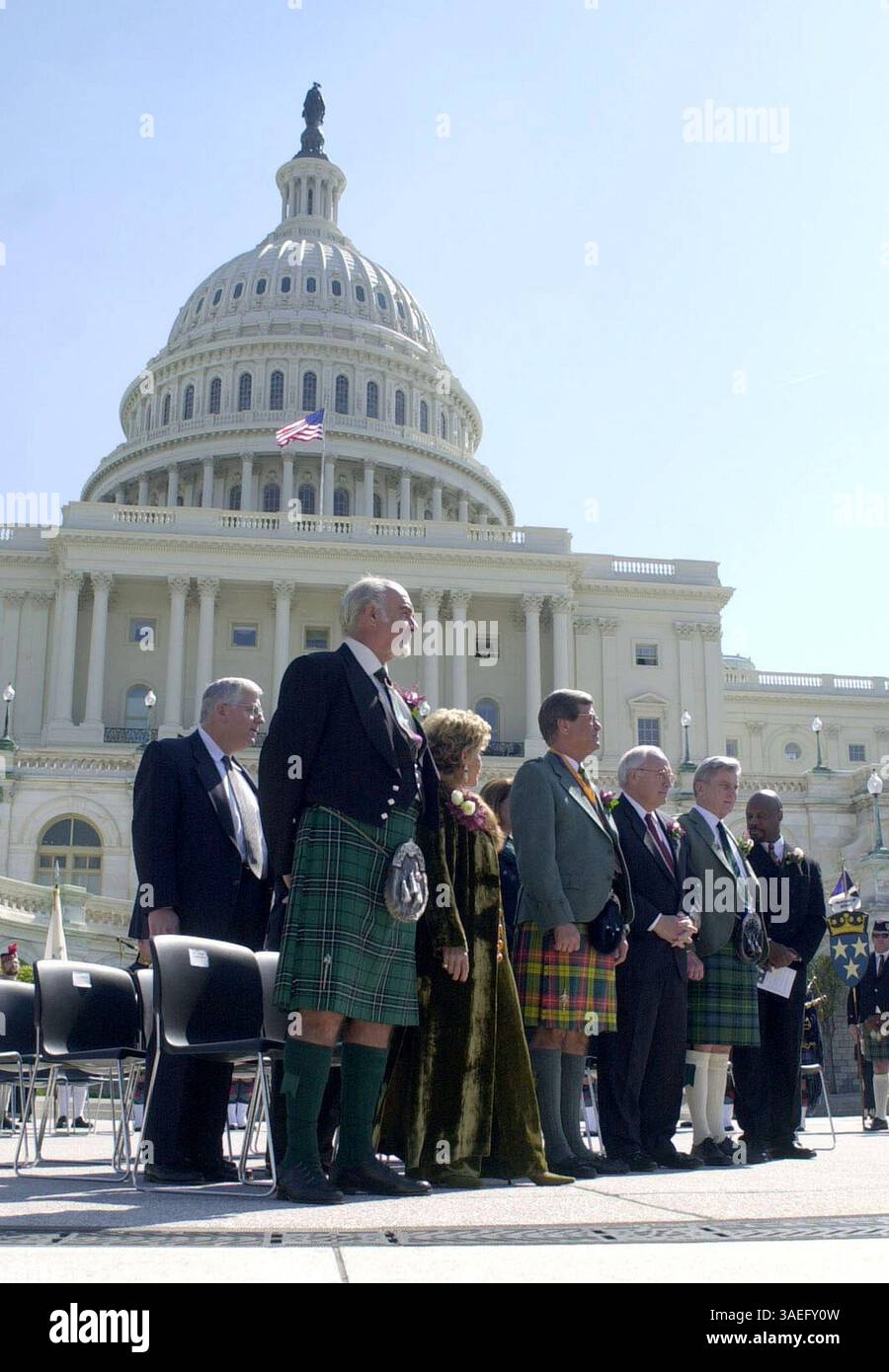 Apr 05, 2001; Washington, DC, USA; Actor SEAN CONNERY & his wife ...