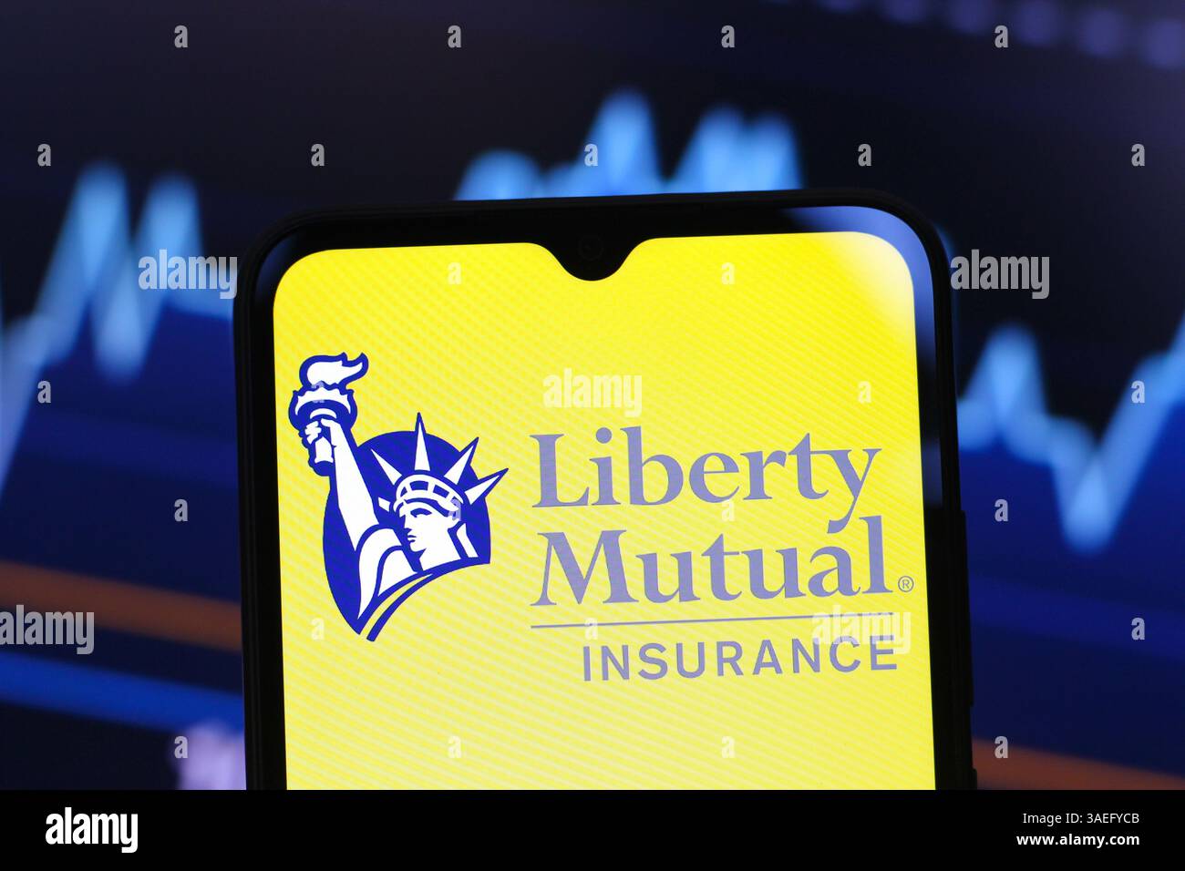 Canada. 6th Apr, 2025. In this photo illustration, the Liberty Mutual ...