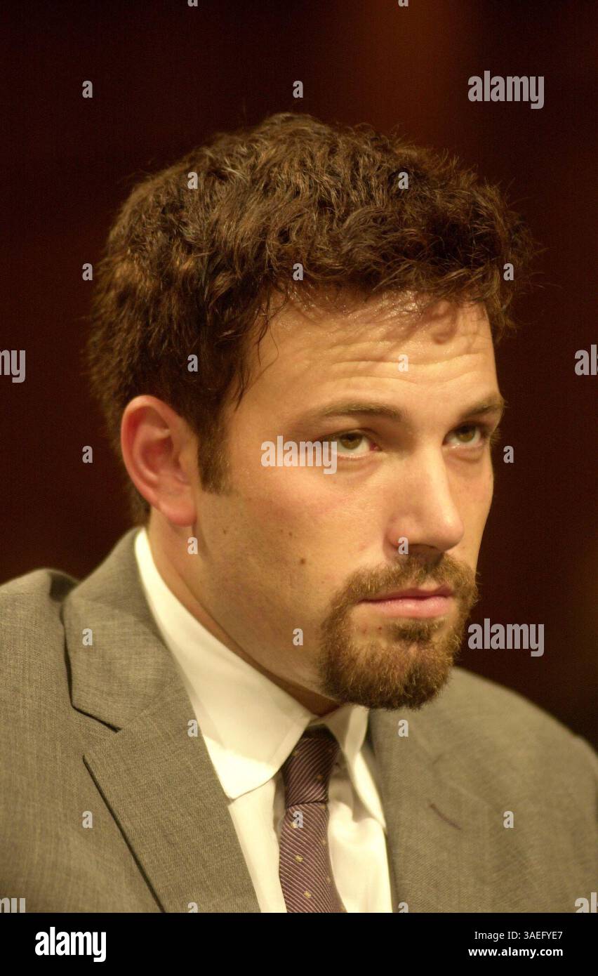 Jul 11, 2001; Washington, DC, USA; Actor BEN AFFLECK testifies @ a US ...