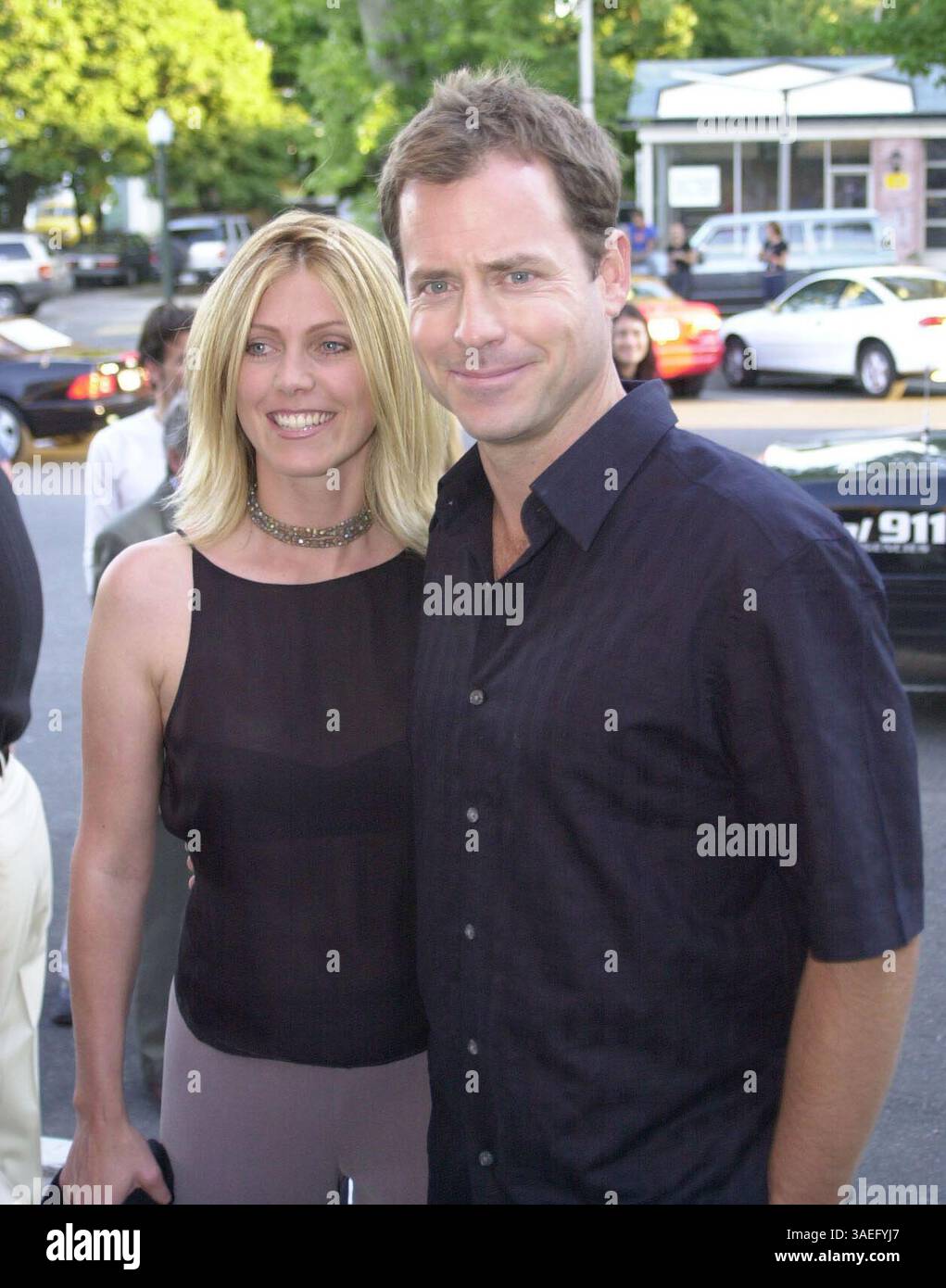 Jul 28, 2001; South Hampton, New York, USA; Actor GREG KINNEAR & his ...