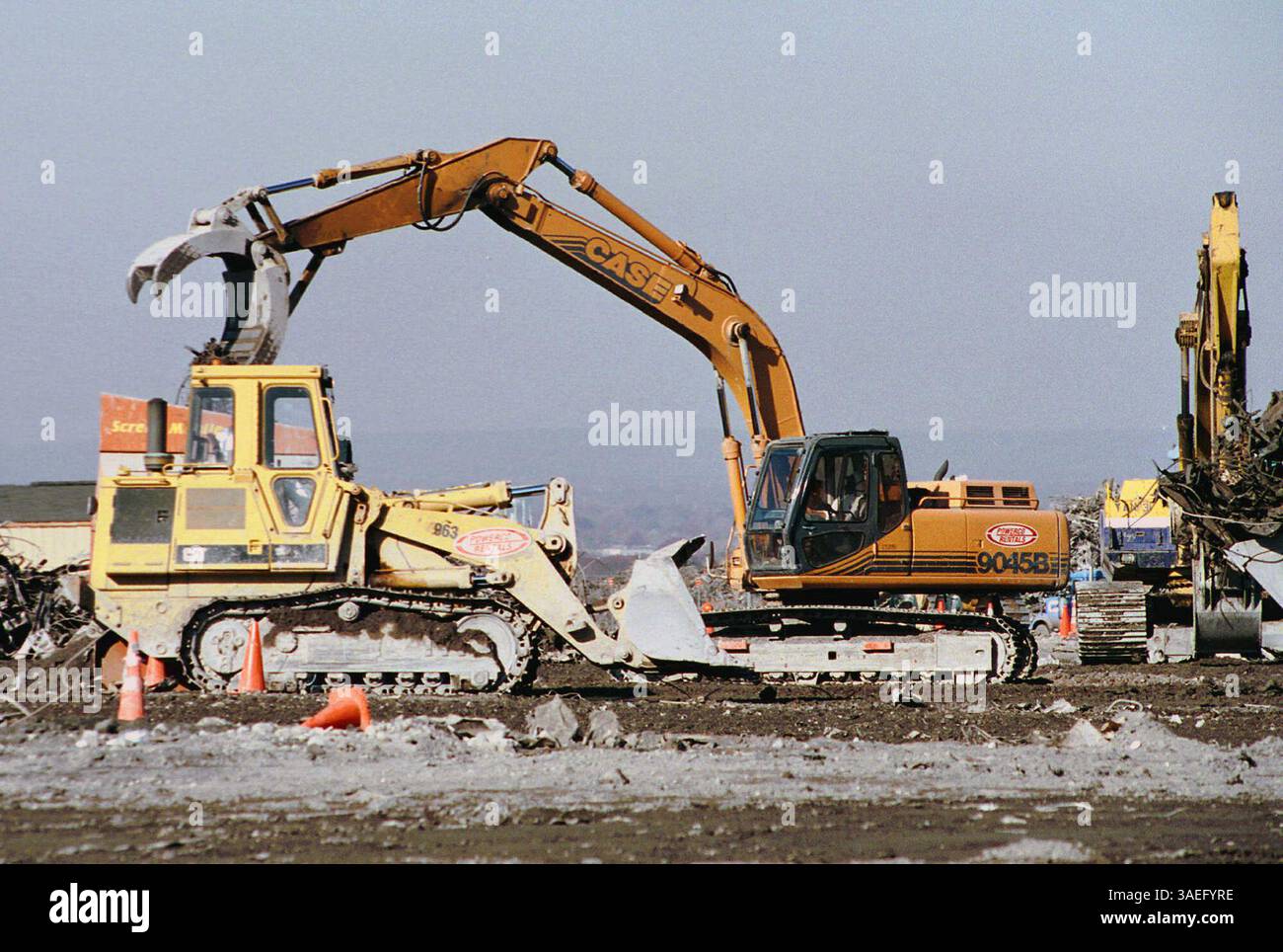 Nov 14, 2001; Staten Island, NY, USA; Wreckage of the destroyed World ...