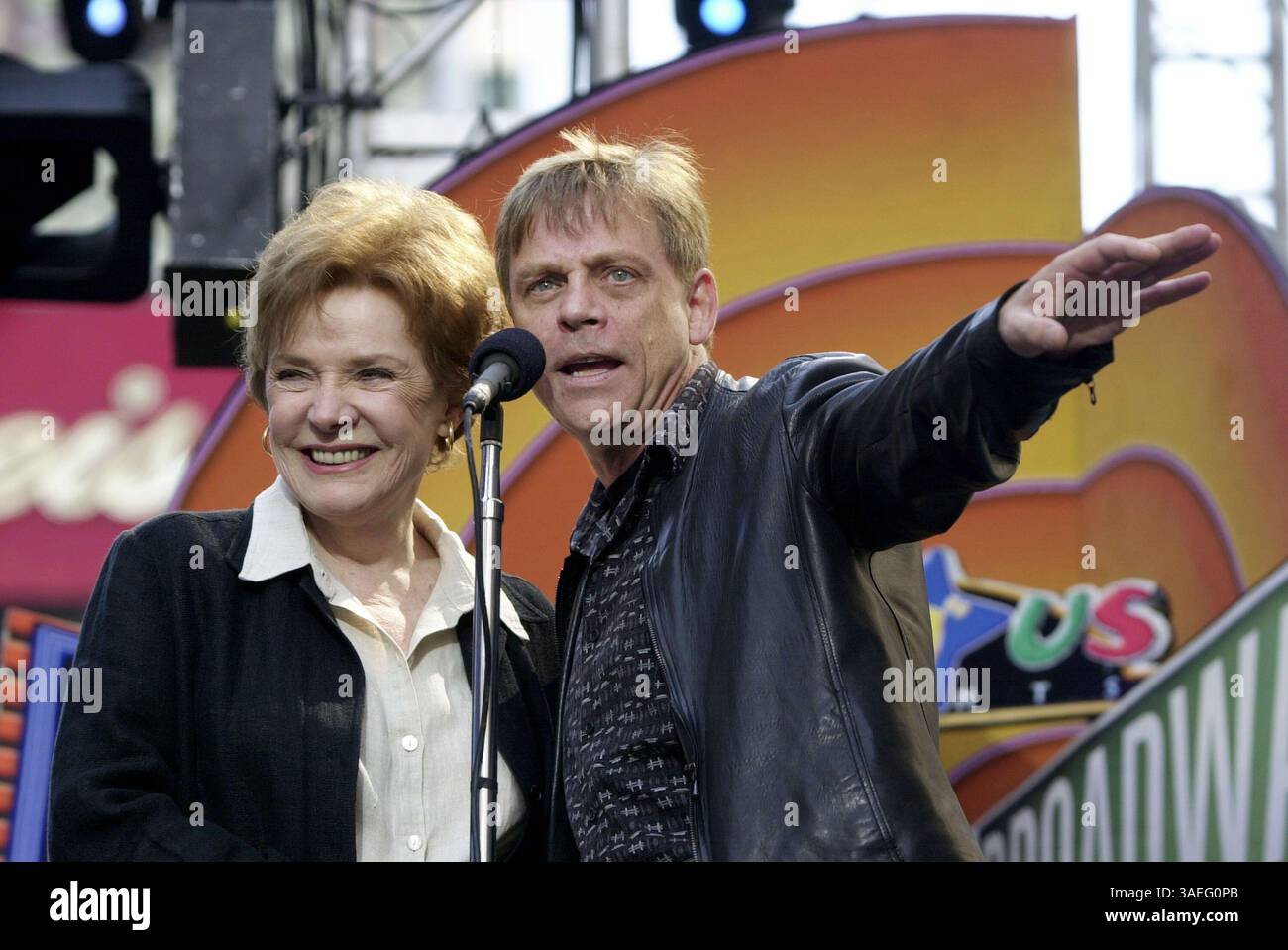 Actors POLLY BERGEN and MARK HAMILL of "Six Dance Lessons in Six Weeks ...