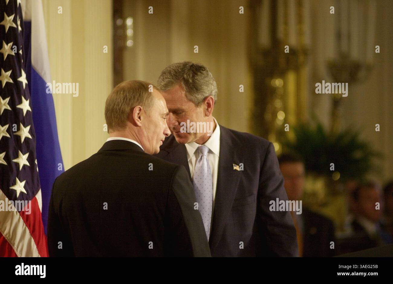 Nov 13, 2001; Washington, DC, USA; Russian President VLADIMIR PUTIN ...
