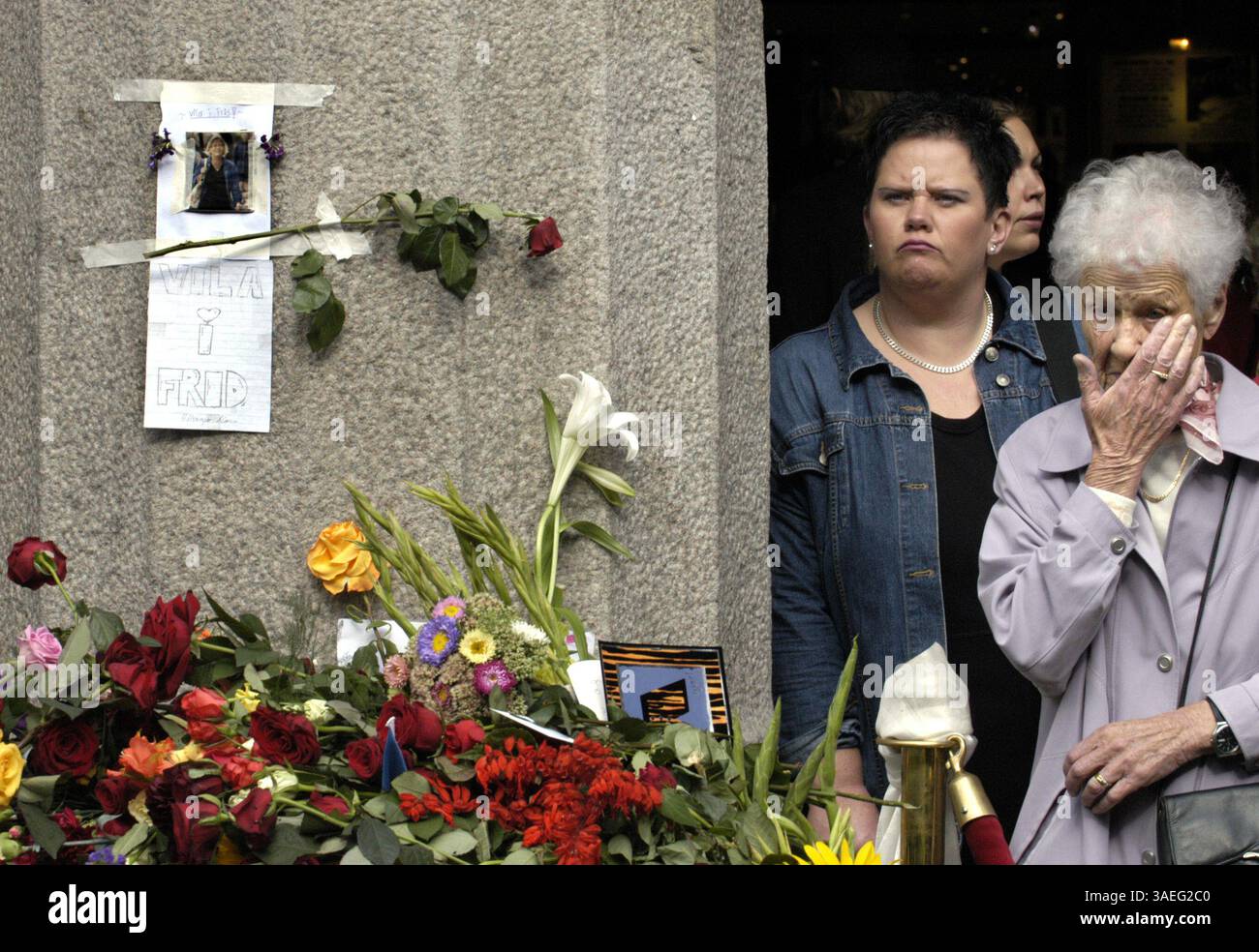 The shopping centre were lindh was stabbed to death hi-res stock ...