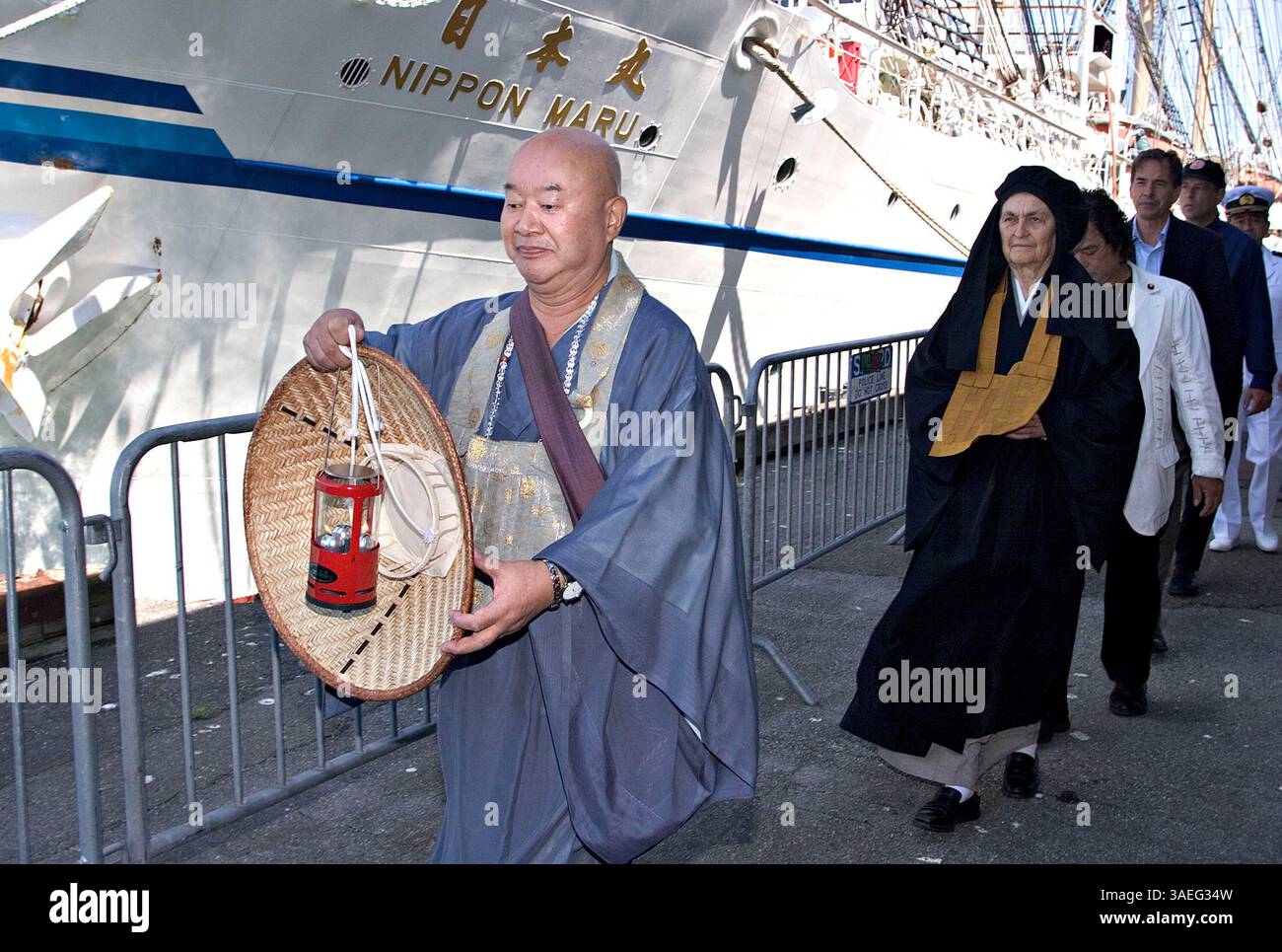 Jul 16, 2005; San Francisco, CA, USA; Japanese Buddhist monks bring the ...
