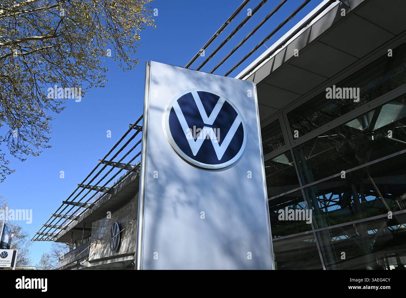Logo, Schriftzug deutschen Autohersteller VW Volkswagen *** Logo ...